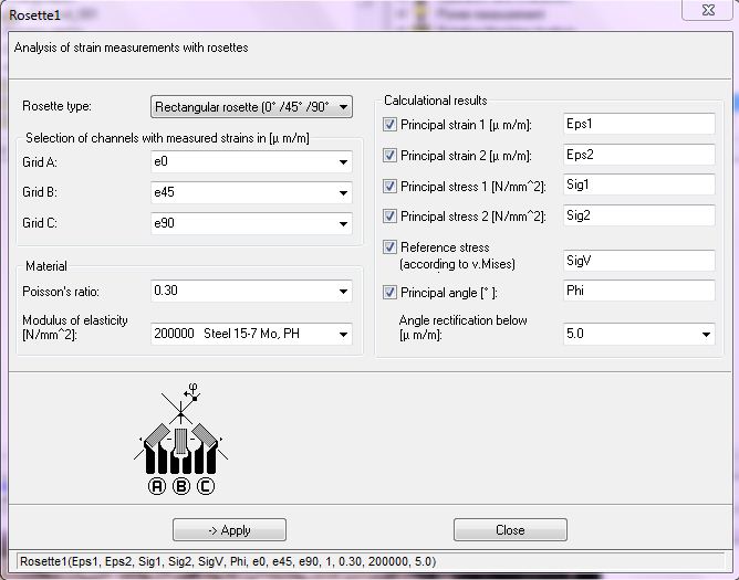 Rosette Calculations - Invicom-DAQ, Vibration, SHMS, Strain Gauging